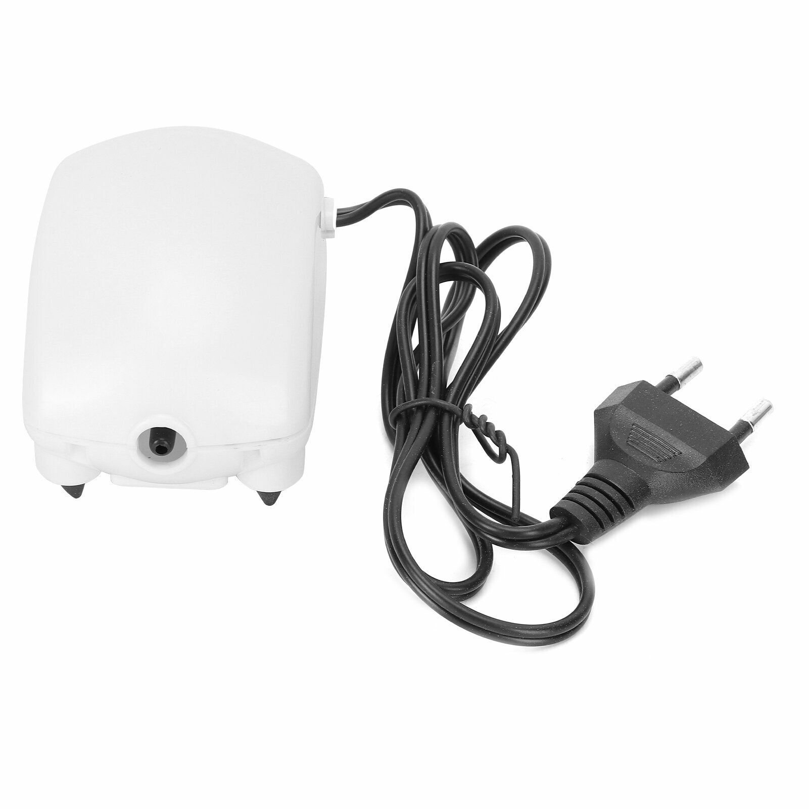 Кислородный насос с одним отверстием, перезаряжаемый, бесшумный, для наполнения аквариума, аэратор для мелких рыб, вилка EU 220 В