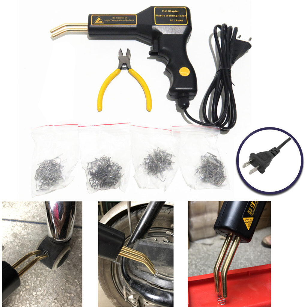 Пластиковый сварочный пистолет для ремонта автомобиля 50 Вт горячий степлер 4 типа Hot WaveFend--