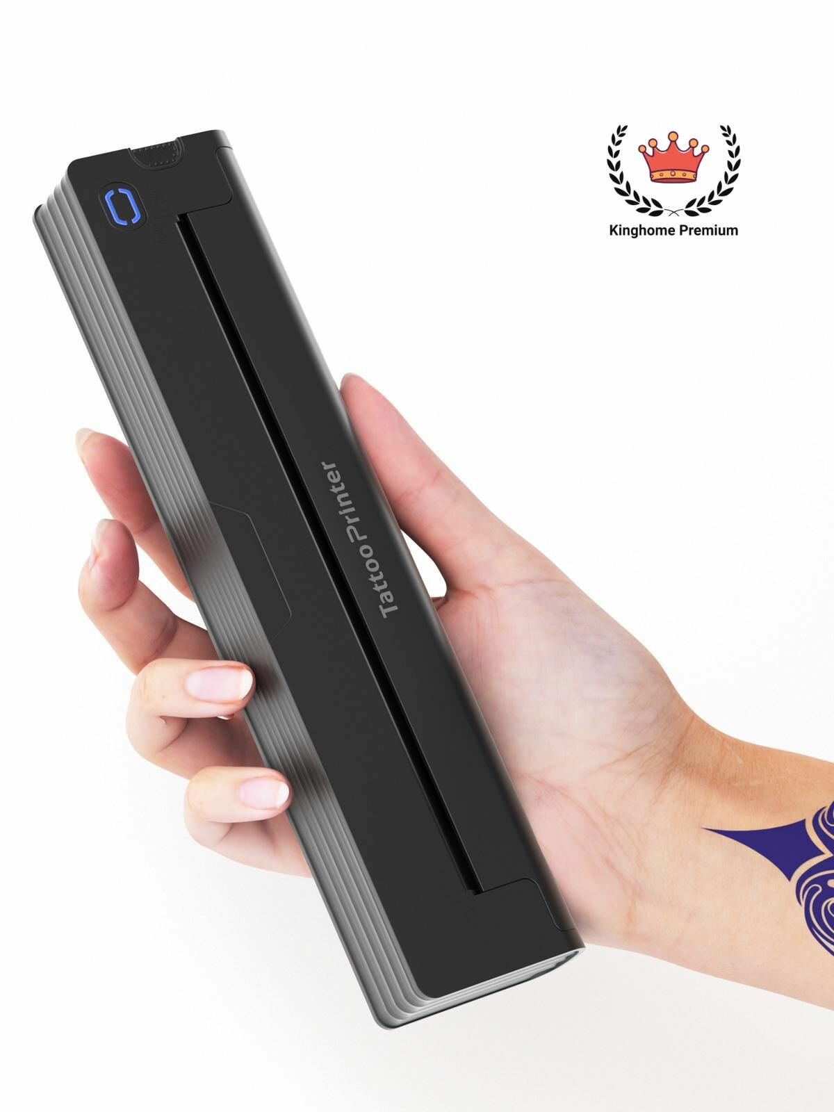 Удобный мини-принтер Мини-термопринтер для татуировки, черный