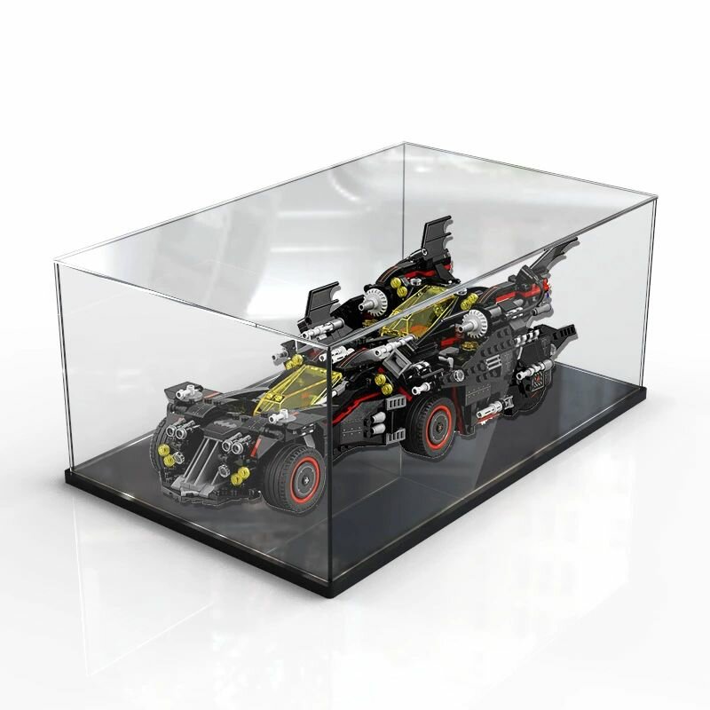 Ящик для хранения, жесткое дно, акрилик, черный, 45х20х15 см, 1 шт