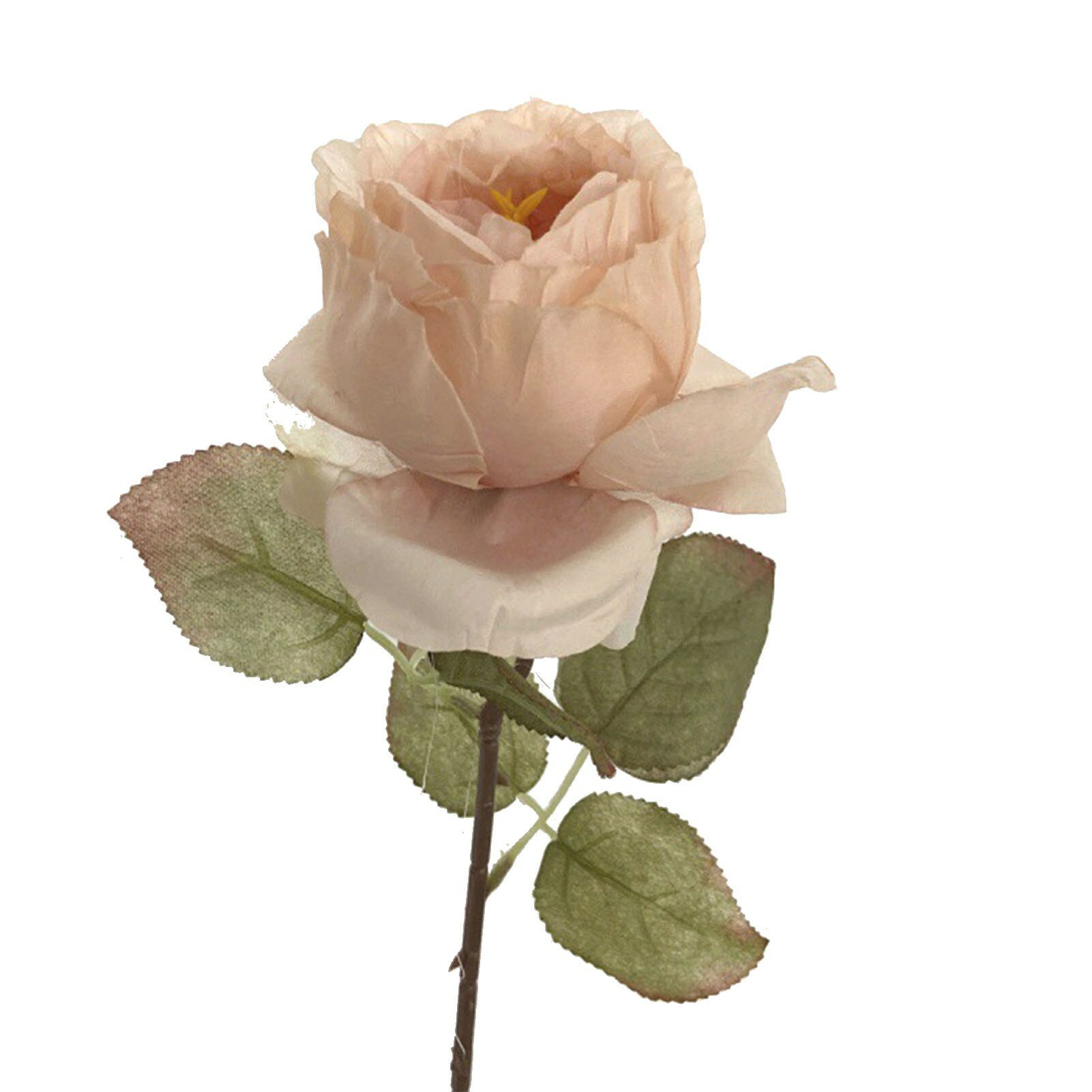 Artificial Rose Flower Home Bedroom Wedding Table Exquisite Fake Centerpiece Decoration for Bouquet Champagne