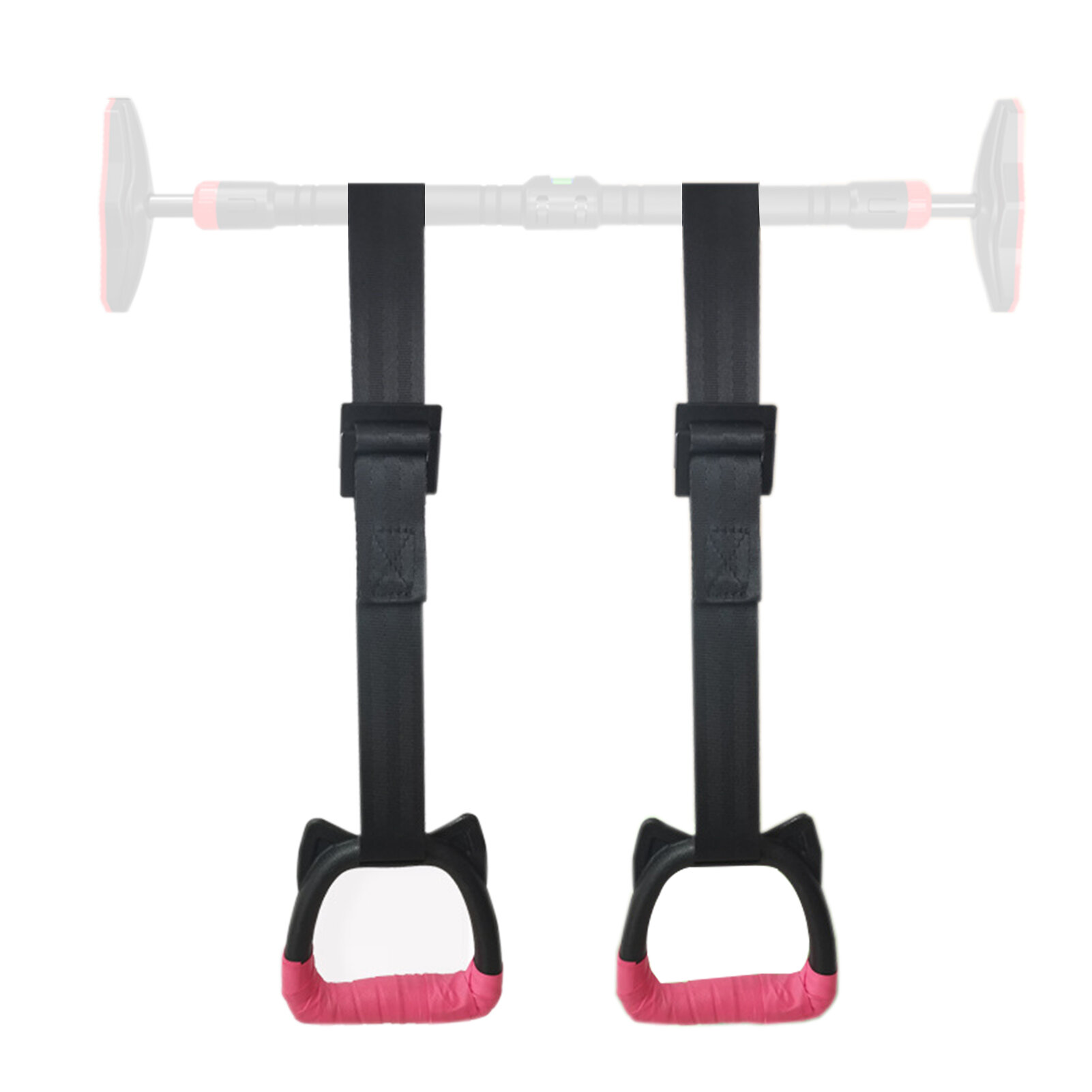 Гимнастические кольца для детей оборудование для силовых тренировок кольца для подтягиваний фитнес кольца со стропами безопасная нагрузка 200 кг материал ручки ПП материал стропы нейлон материал зажимов сталь длина 1 метр 2 метра опционально размер