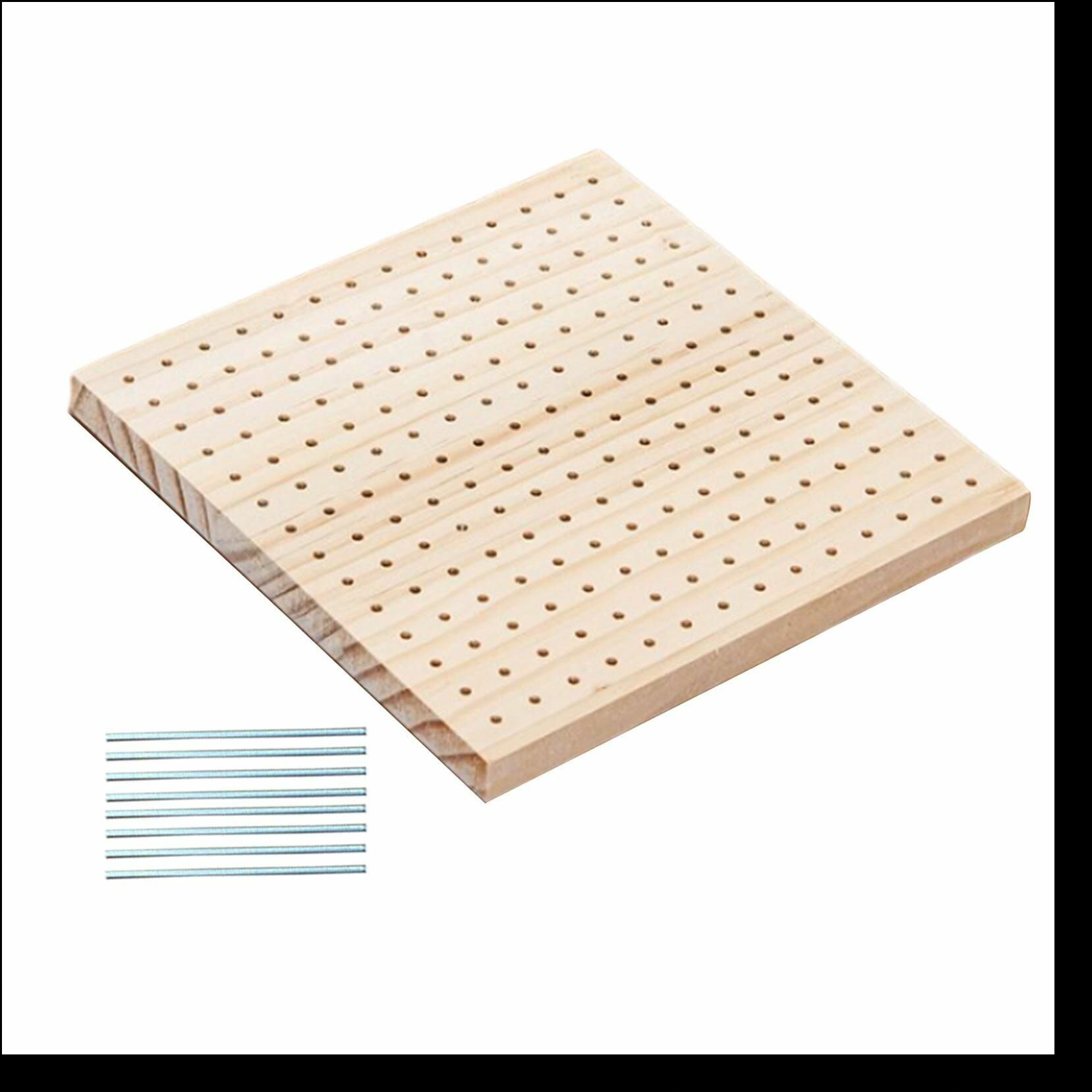 Доска блокатор ручной работы для вязания с колышками 8 шт. 20смх20см