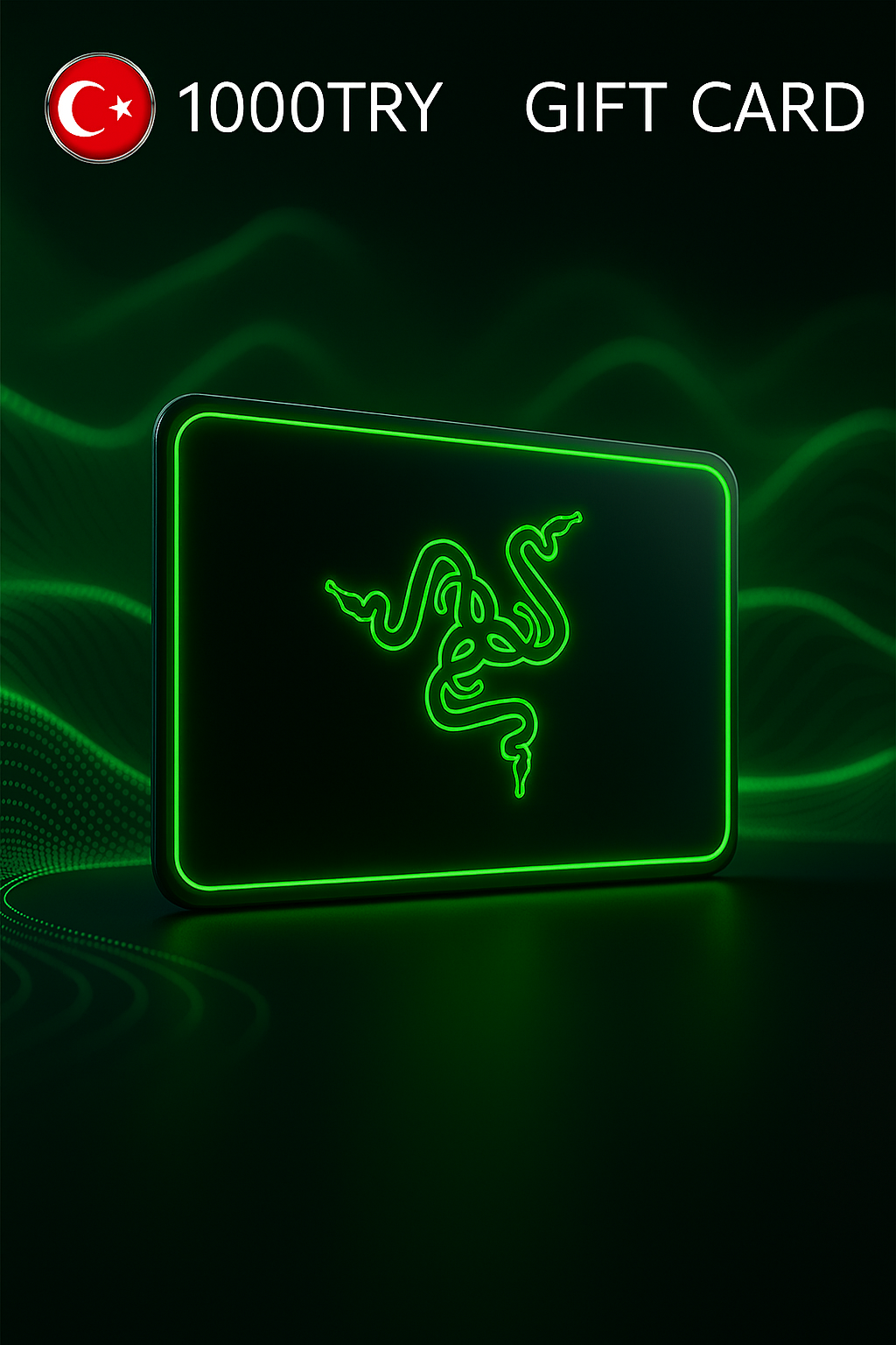 Razer Gold Турция 1000TRY: Подарочная карта для игр и внутриигровых покупок