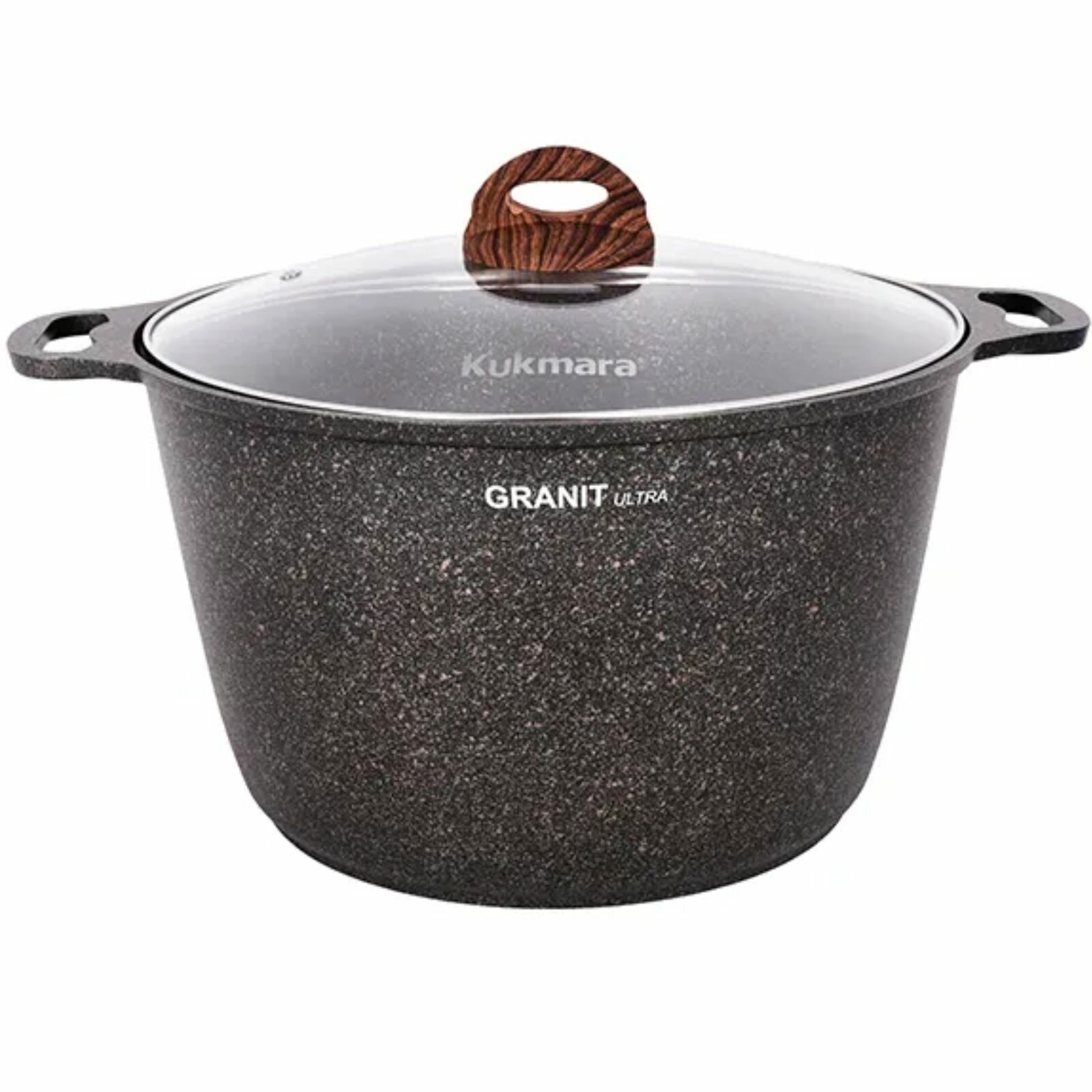 Казан-Кастрюля 10л d300 h180 АП Granit Ultra Ст/Кр Ровное Дно Original Цв/Уп Kukmara КГО102А