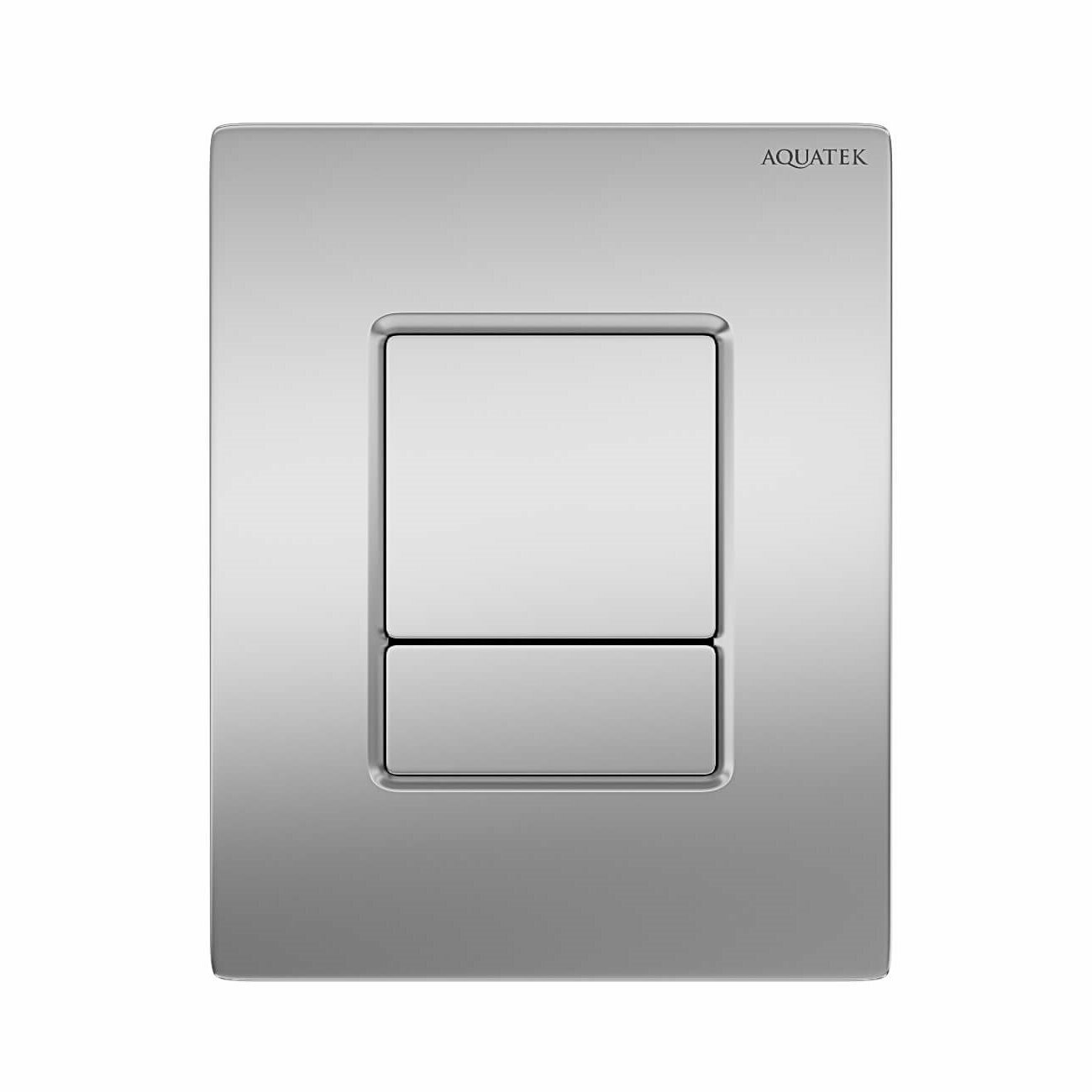 Панель смыва Aquatek 025CQ для INSP-0000002 Pneumo N, клавиши квадрат, хром матовый PNN-0000003