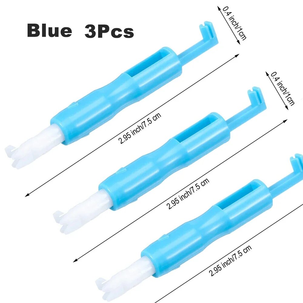 Автоматический нитевдеватель для швейной машины 3 шт. Синий, 3PCS Blue