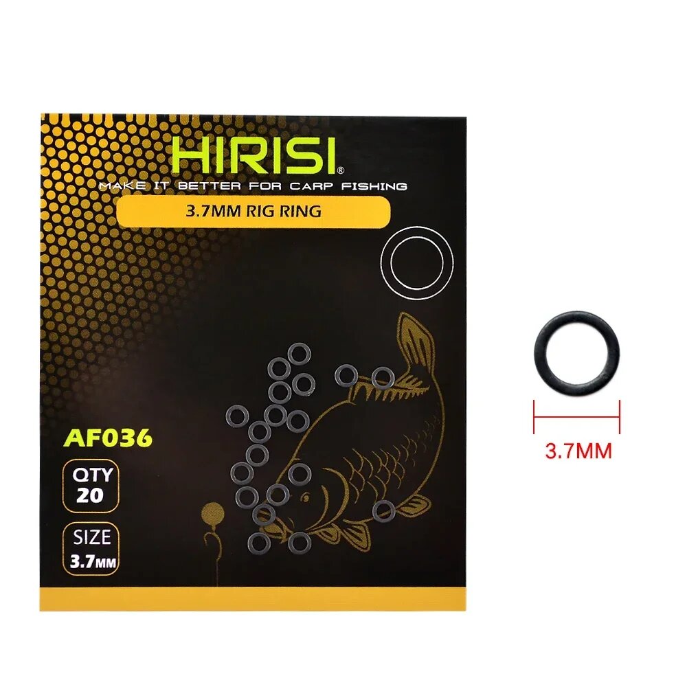 HIRISI Кольца для ловли карпа 60 шт. 3.7mm