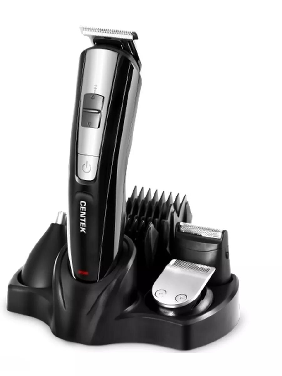 Машинка для стрижки CENTEK CT-2133, с индикатором заряда, 45 мин работы, 5 установок длины