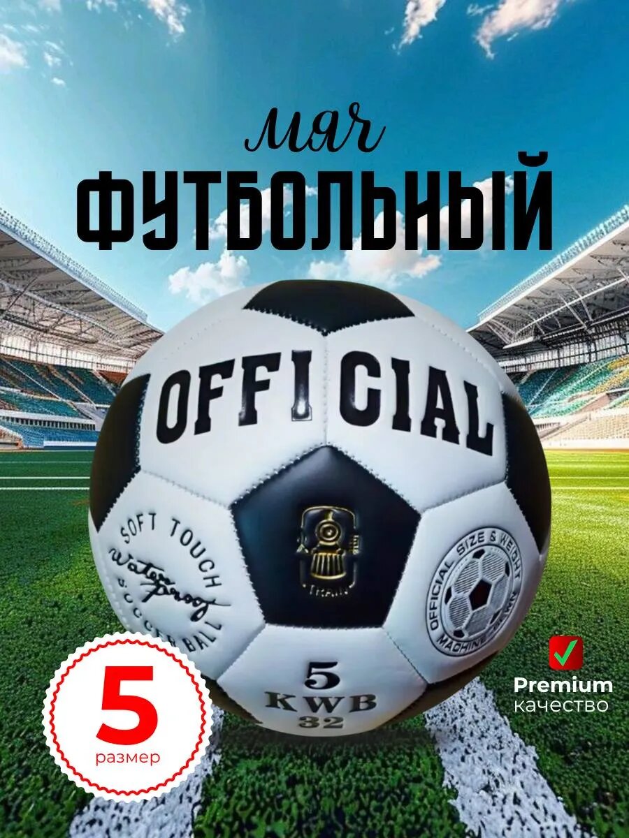 Мяч футбольный классический Official