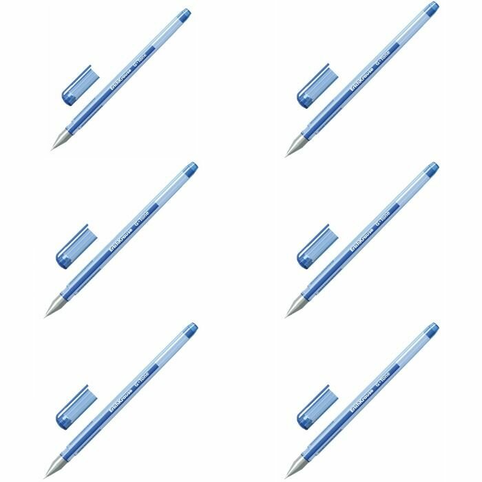 ErichKrause Ручка гелевая G-Tone, Синяя, 0,5 мм, 6 шт