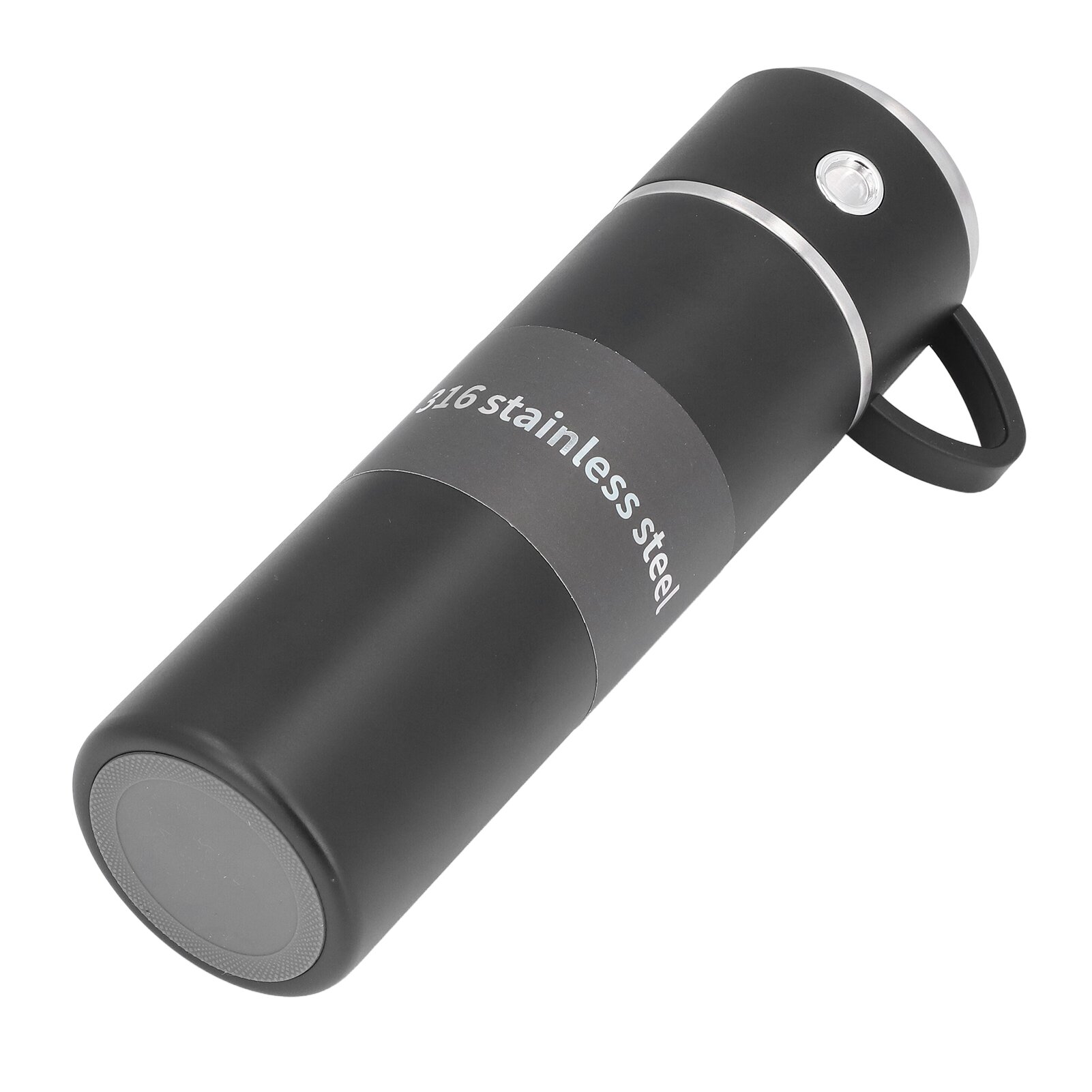 500 мл чашка с вакуумной изоляцией из нержавеющей стали, термобутылка, портативная вакуумная кружка, колба для улицы, черный