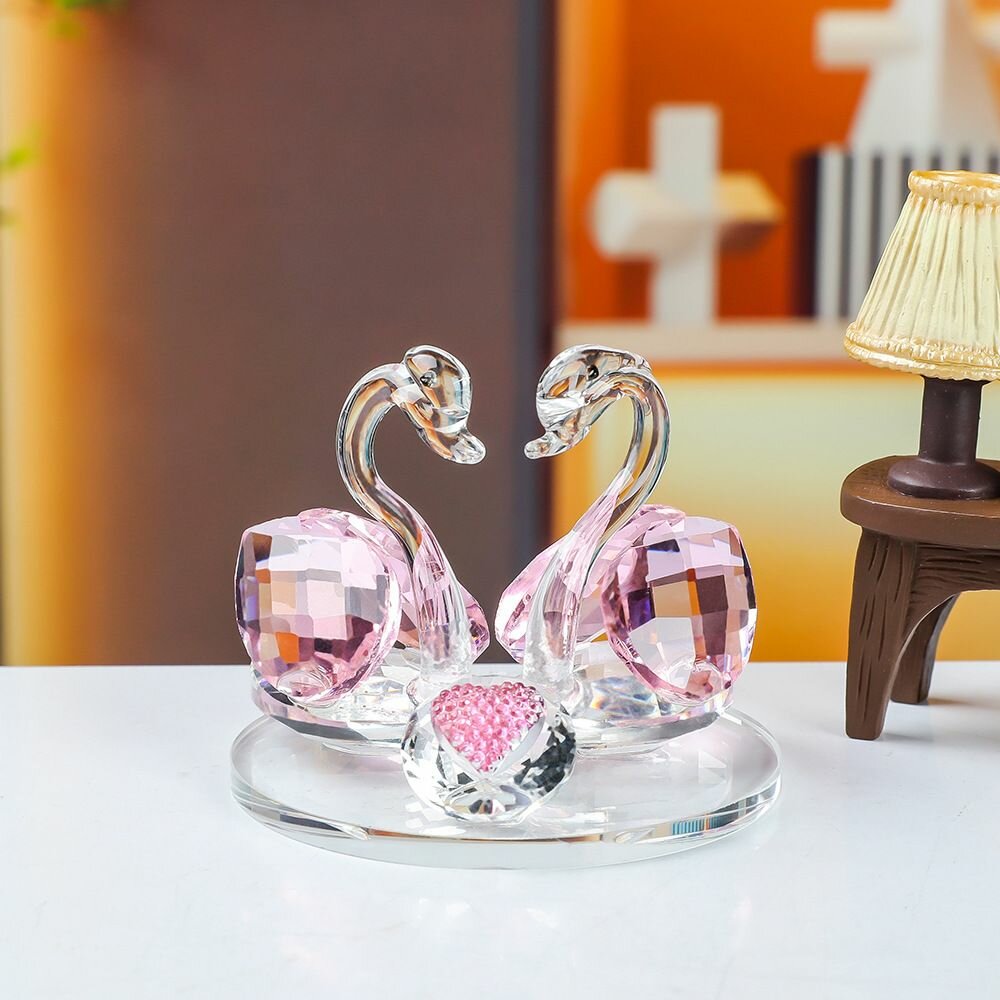Хрустальный лебедь - 65*65*53мм