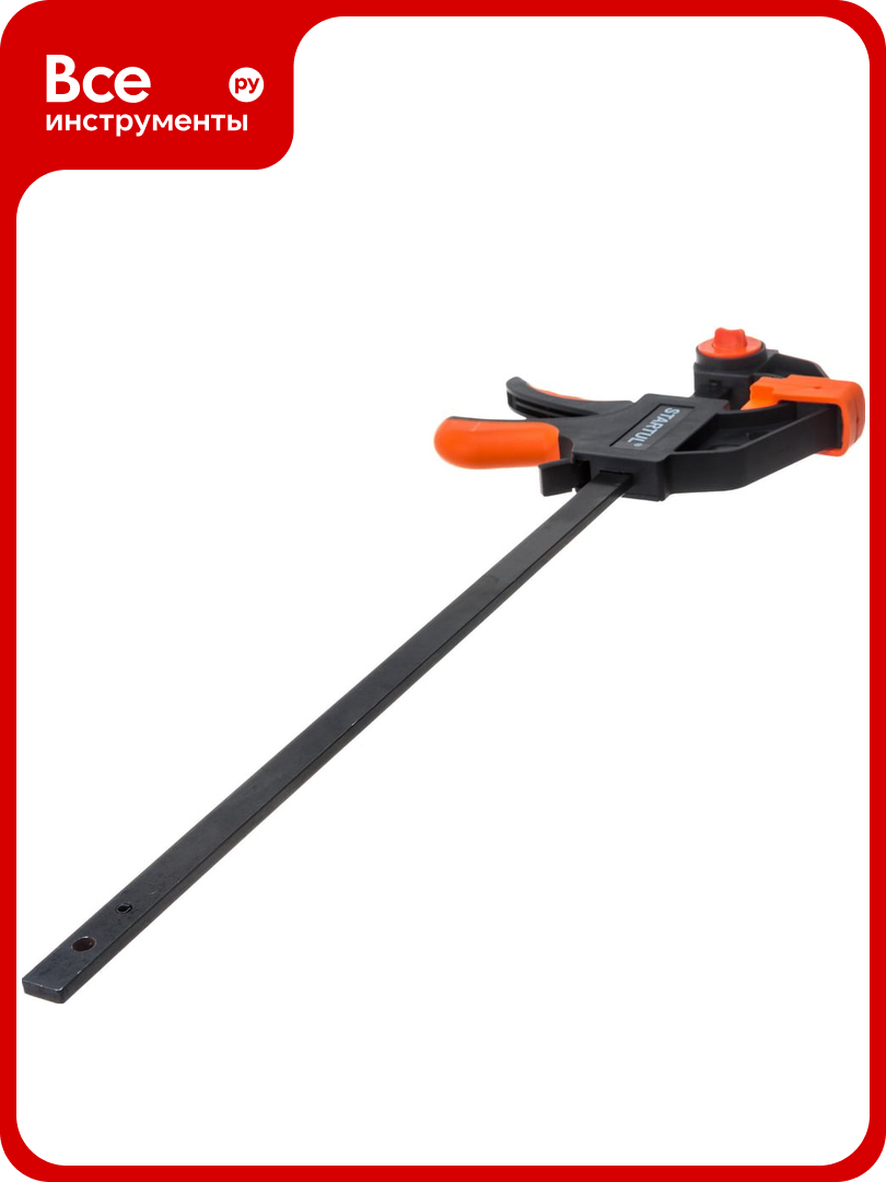Пистолетная струбцина STARTUL Profi 350x60 мм ST9026-35, для надежной фиксации предметов во время склеивания