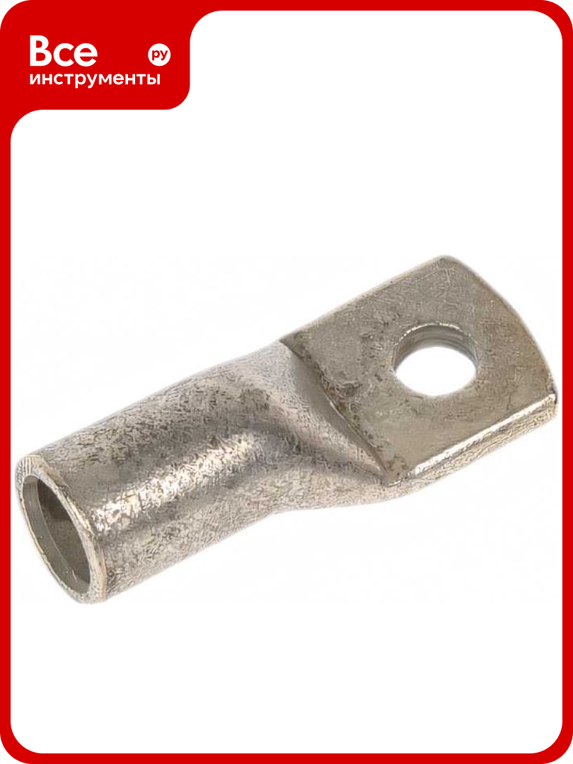 Трубчатый наконечник ТМЛ (ЮМП) ТМЛ-R-35-6 медный луженый R-типа 35мм2 под болт М6 elcТМЛ-R-35-6-ЮМП