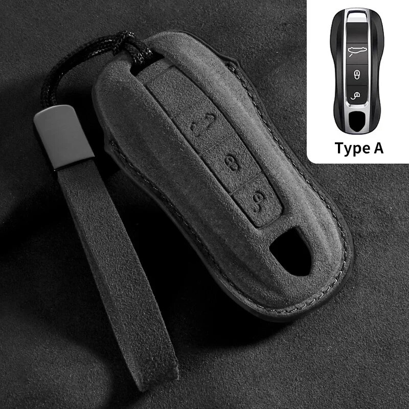 Чехол для автомобильного ключа Porsche Panamera Cayenne 971 911 9YA Macan Boxster, 3 Black A2