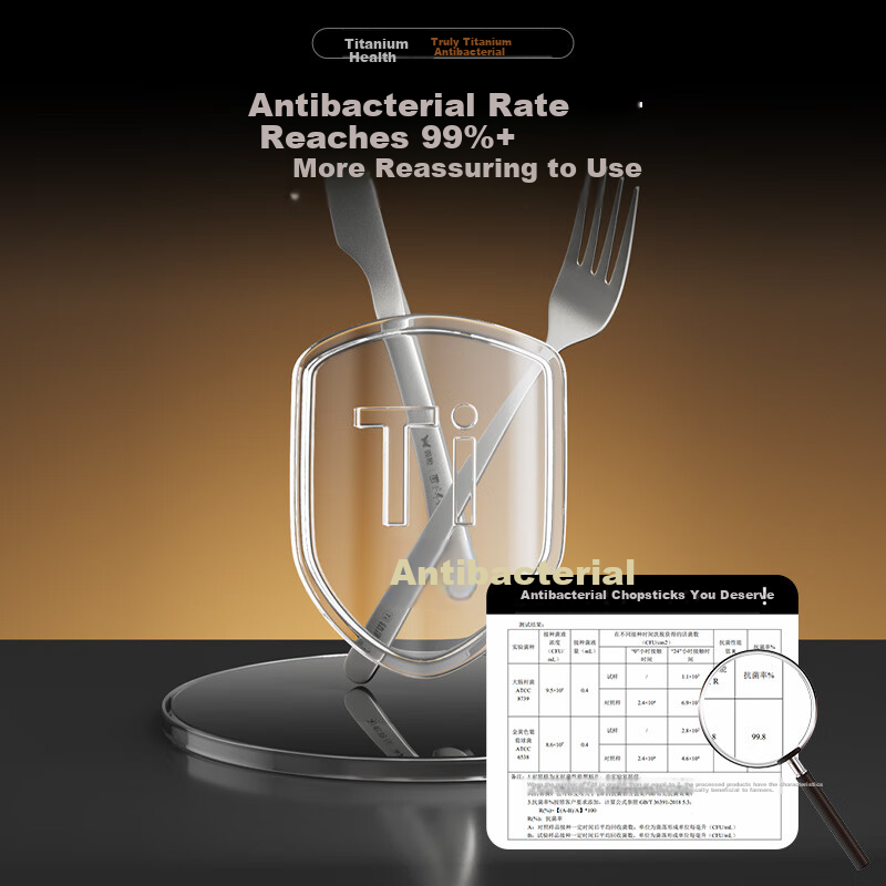 Suncha Titanium Healthy Steak Western Tableware Knife Fork Spoon Tableware Set Stainless Steel Knife Fork Spoon Three-piece Set Combination