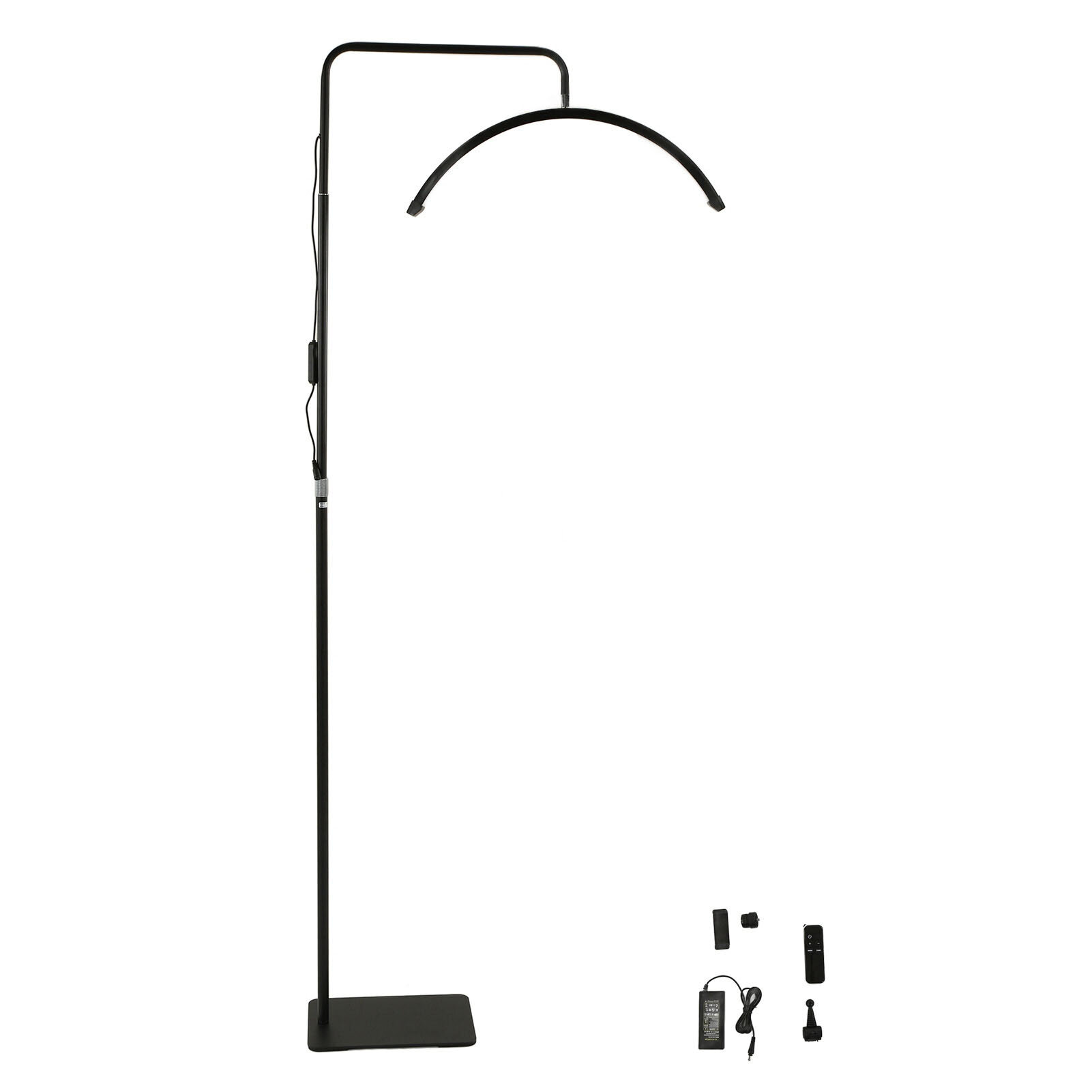 Светодиодная лампа для макияжа в форме полумесяца, для бровей, с дистанционным управлением и подставкой для телефона, вилка EU 100–240 В.