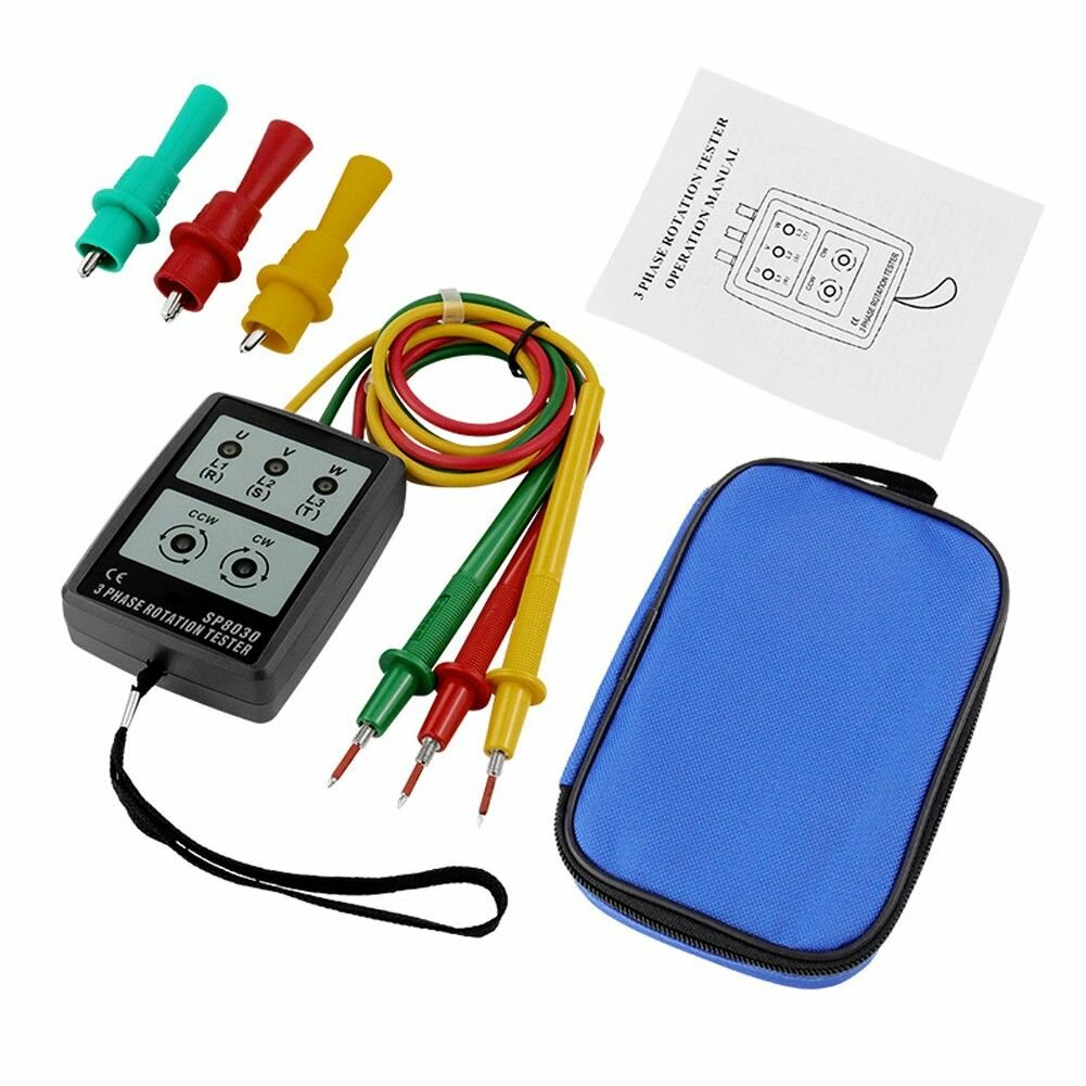 OZ-OCAR Фазовый детектор вращения тестер трехфазный переменный ток фазометр