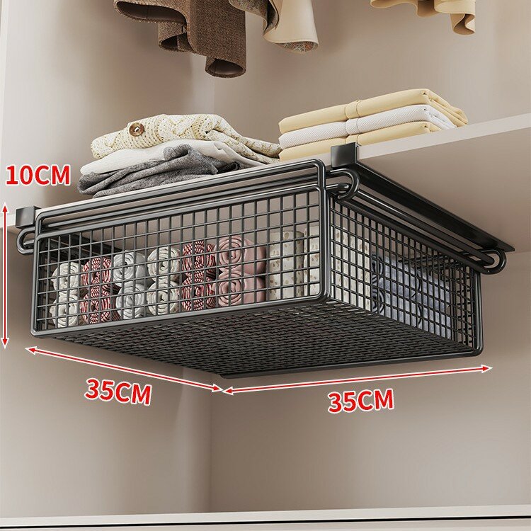 Магическая полка для хранения в шкафу, разделительная полка типа ящика, без гвоздей, корзина для одежды и брюк, внутренний ящик для хранения