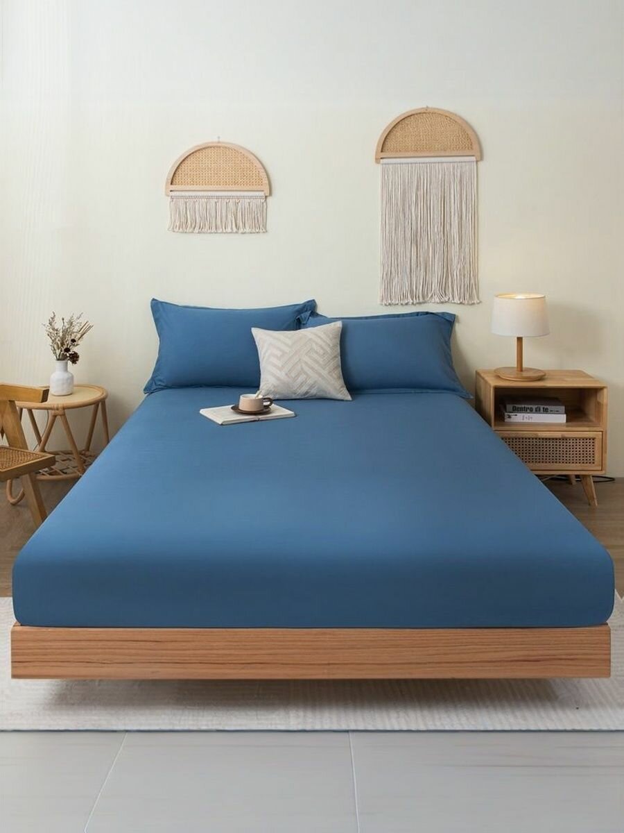 Простыня из удобного для кожи хлопчатобумажного односпального двуспального покрывала