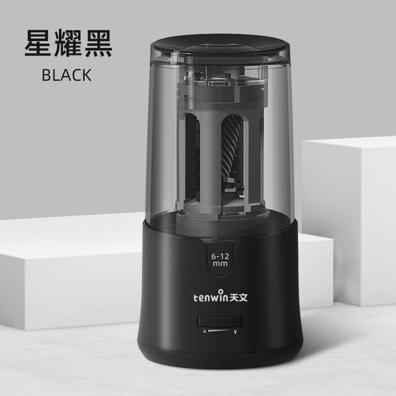 Точилка Tenwin TW8038, для карандашей, адаптер британского стандарта, черная
