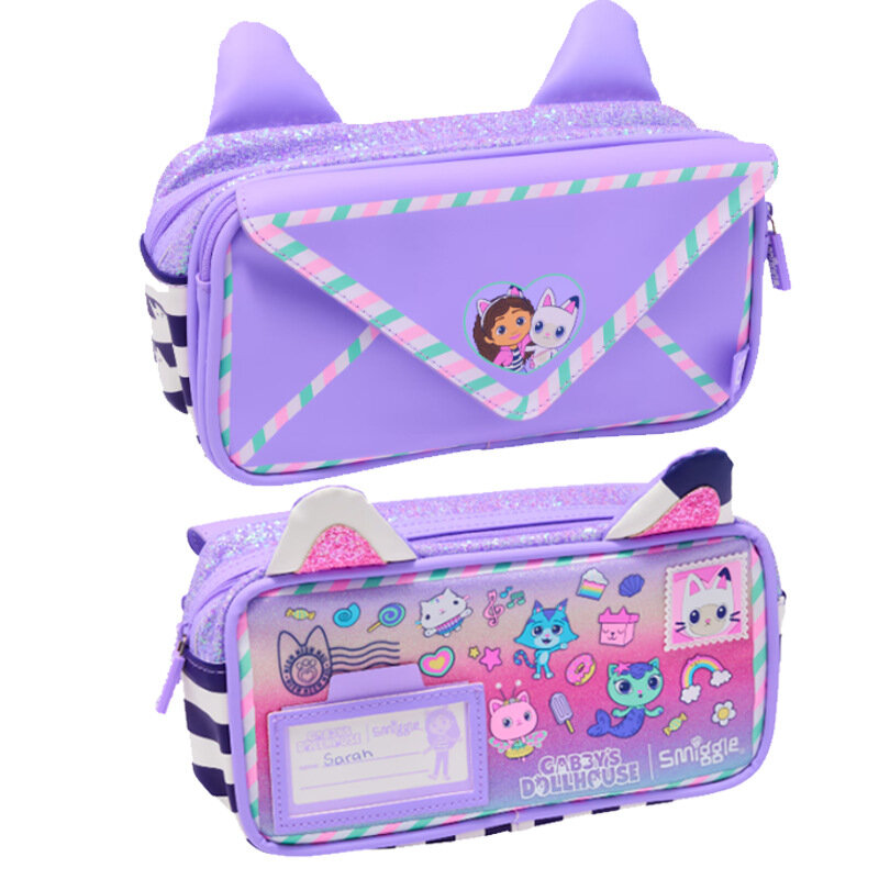 Пенал Smiggle Gaby, фиолетовый, 22,5x12,5 см