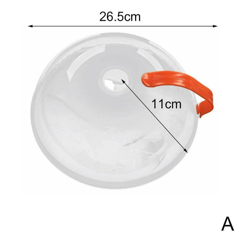 Крышка для микроволновки, СВЧ плиты диаметр 26 см, пластиковая с ручкой и клапаном, от жира, брызг в микроволновой печи