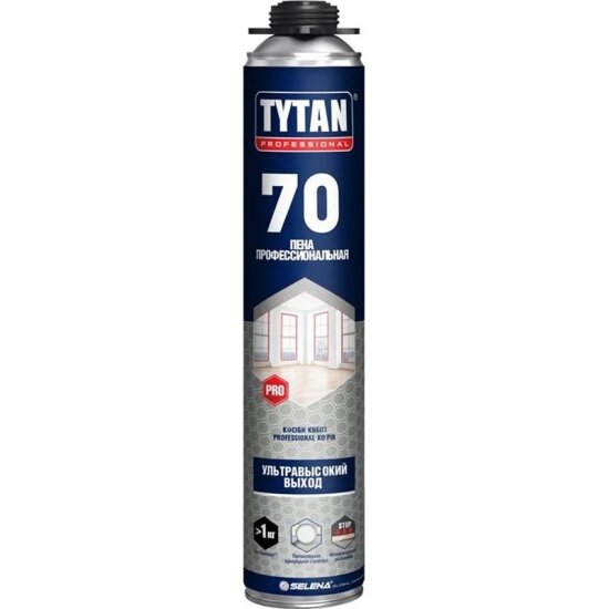 Пена монтажная профессиональная Tytan Professional с увеличенным выходом 70 18535, 870 мл