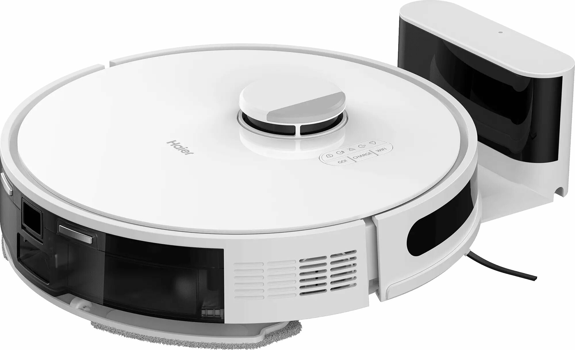 Робот-пылесос Haier HSR Care S3, белый, мощность всасывания 5000 Па, сухая и влажная уборка