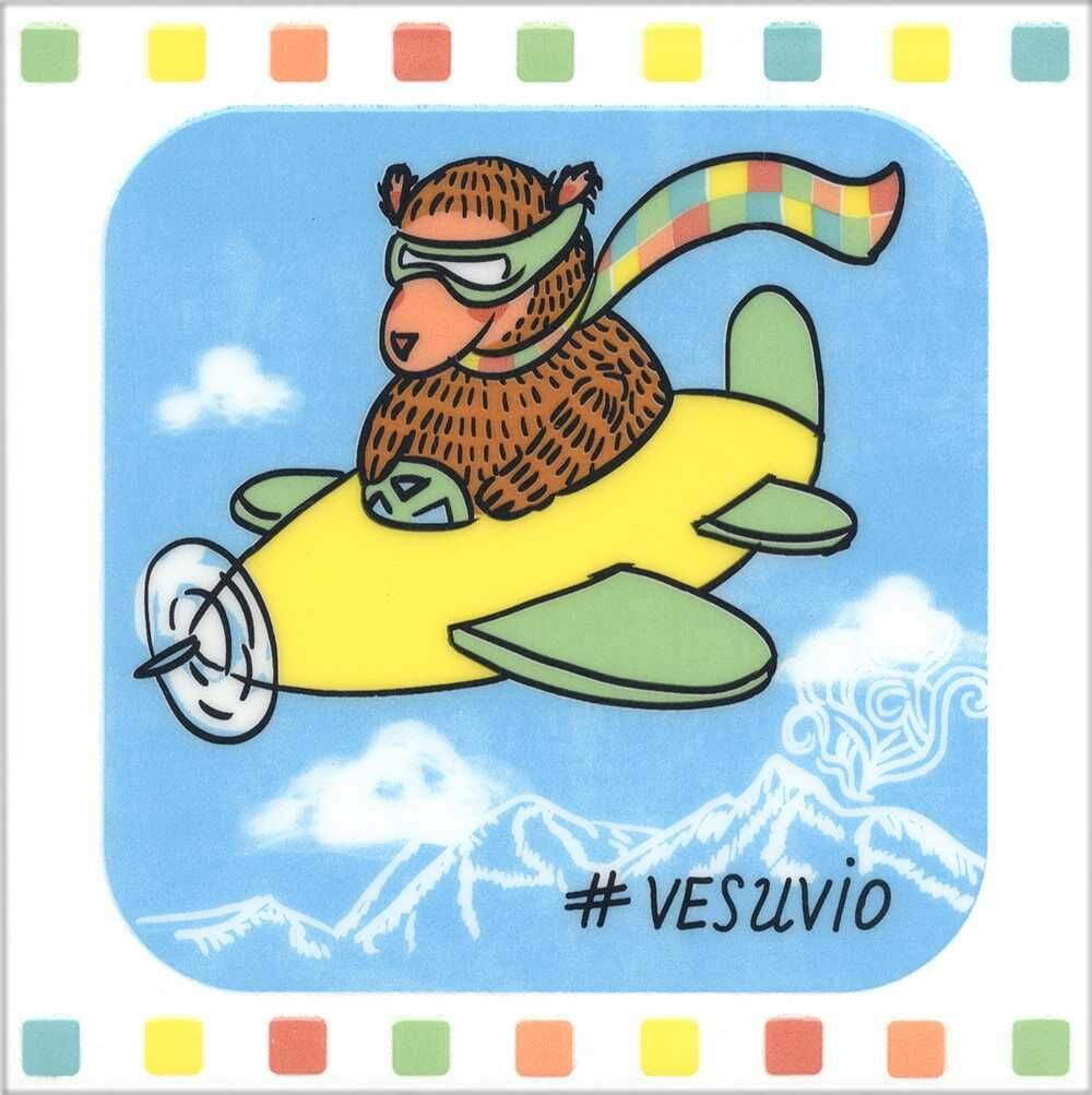 Керамическая плитка KERAMA MARAZZI NT/A143/5009 Декор Большое путешествие Везувий 20х20х6,9 Цена за 1/шт