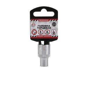 Головка 1/2 6-и гр. 8 мм l=38 мм, на холдере ARNEZI арт. r0300008