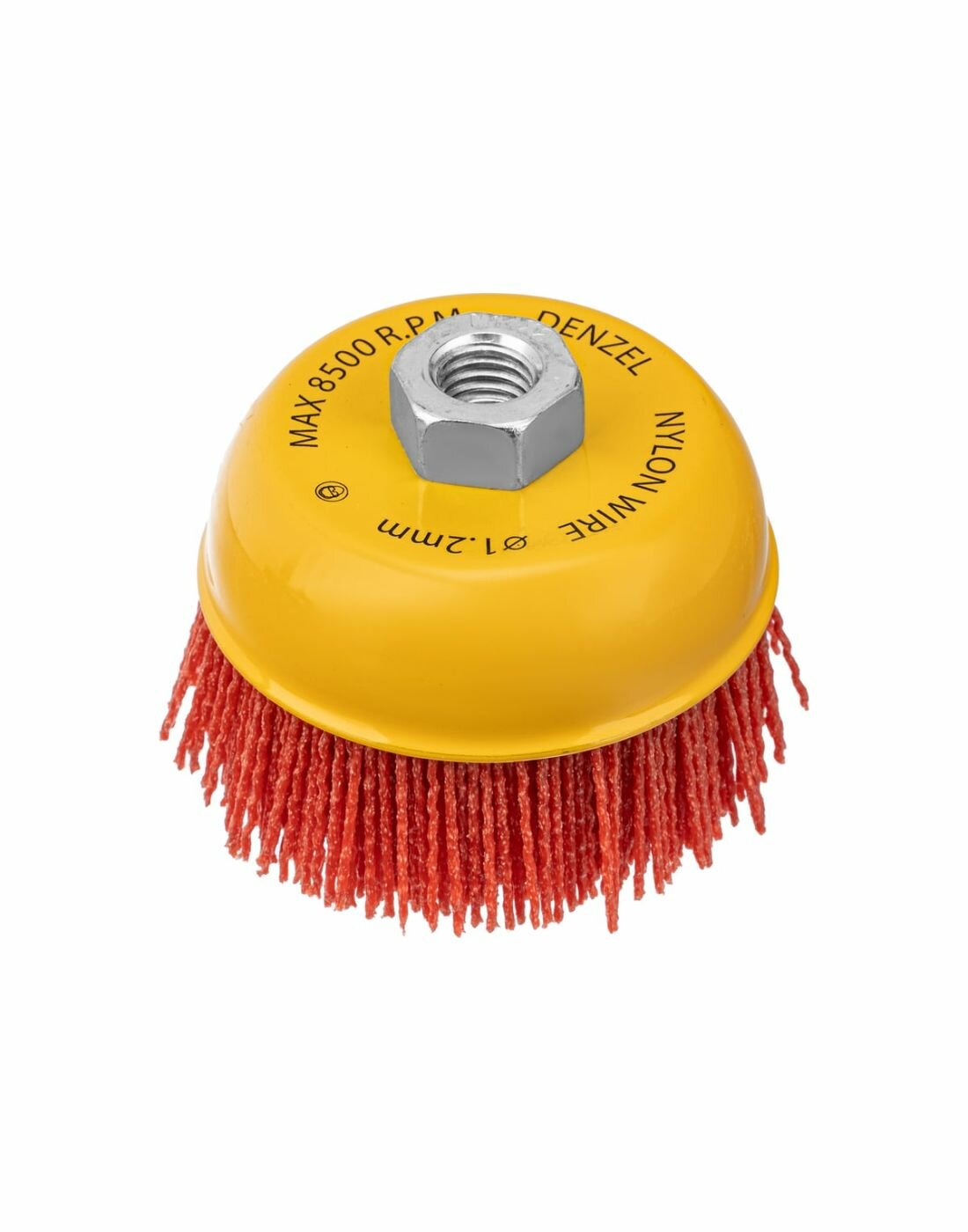 Щетка для УШМ Denzel 100мм Чашка нейлоновая щетина М14 (74469)