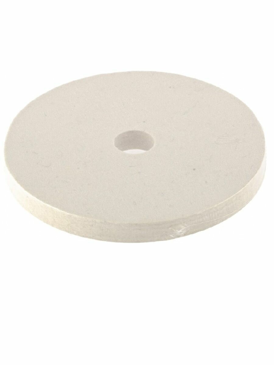 Круг полировальный из натурального войлока MATRIX 200х20х32 мм белый (75912)