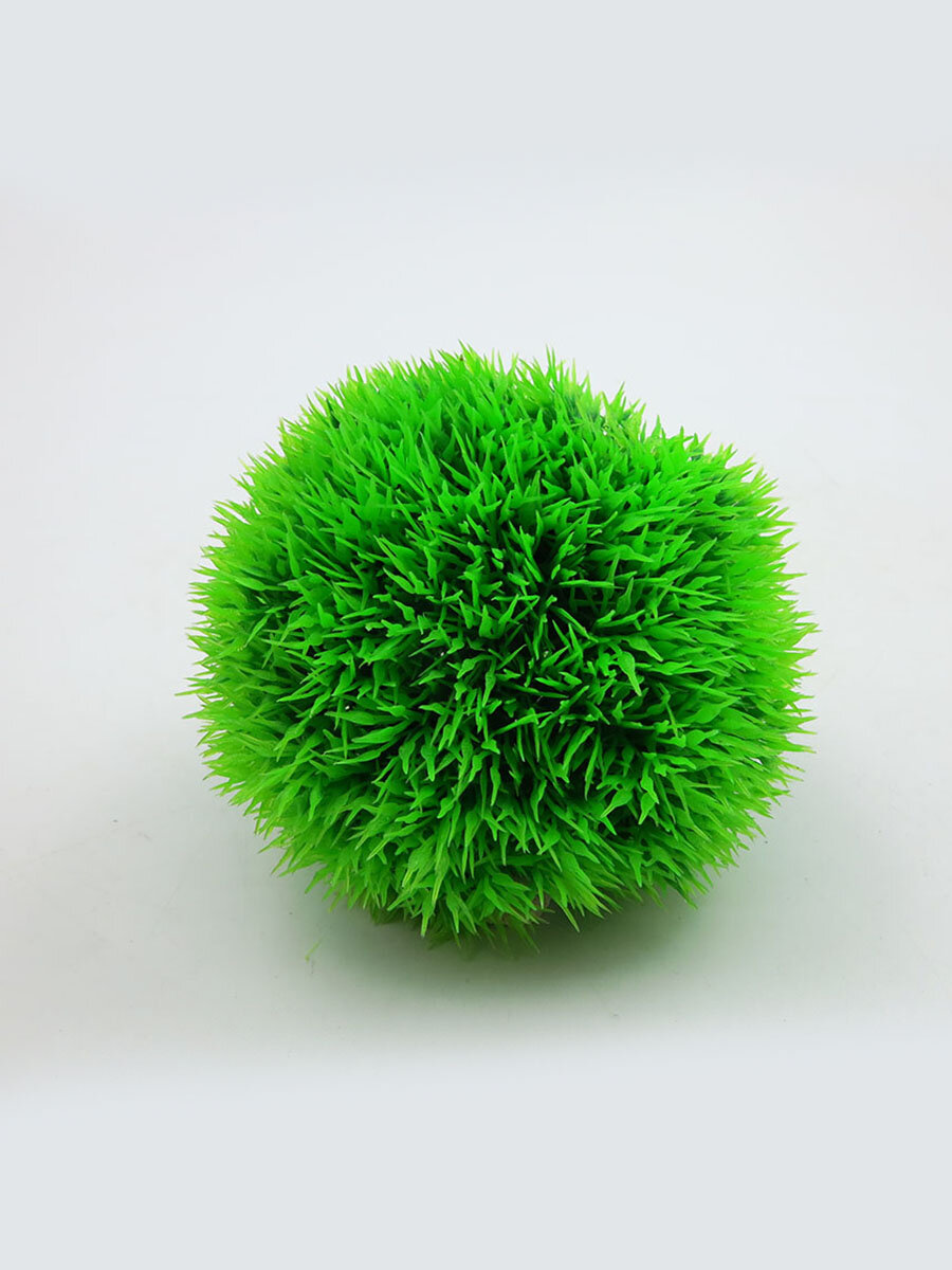 Растение искусственное Aquanimal для аквариума и террариума "Кладофора" 15x15x15 см