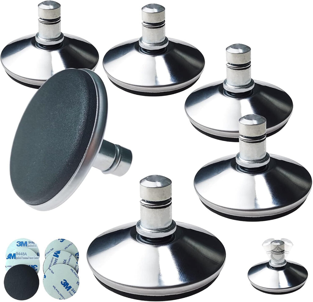 6 направляющих из нержавеющей стали, подходящих для офисных кресел, столов, диванов и кресел-качалок.