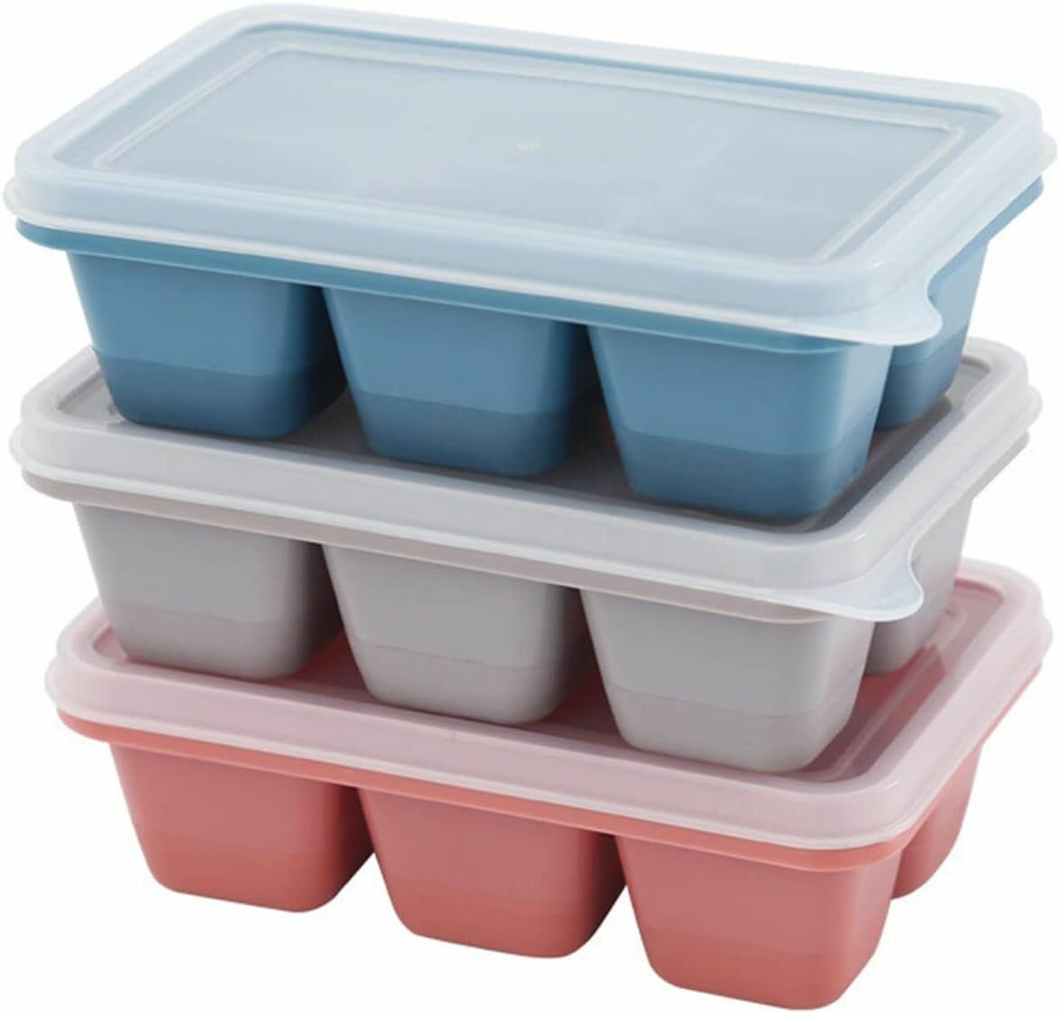 Набор из 3-х предметов, мини-формочки для льда из силикона с 6 решетками