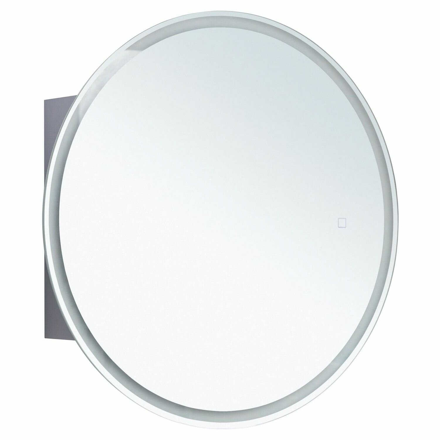 Зеркало в ванную с шкафом Aquanet Оптима 70 белый, с LED подсветкой – зеркало для ванной комнаты