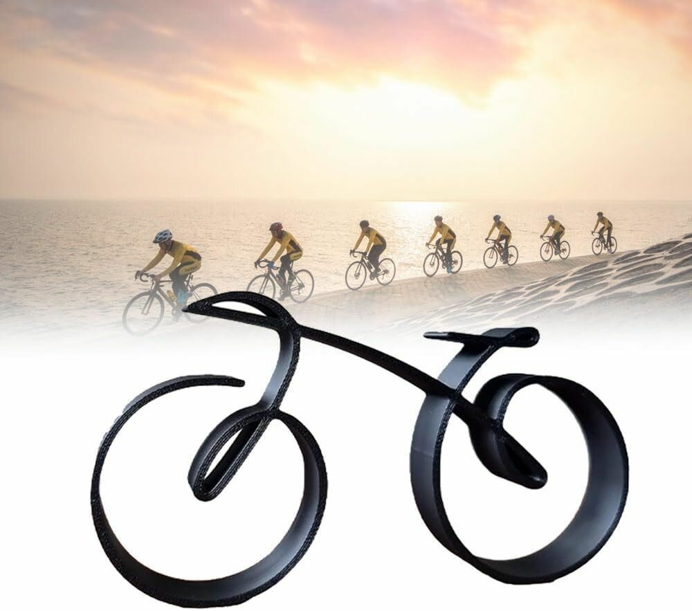 Украшение настольное интерьерное, Minimalistic Bicycle Sculpture