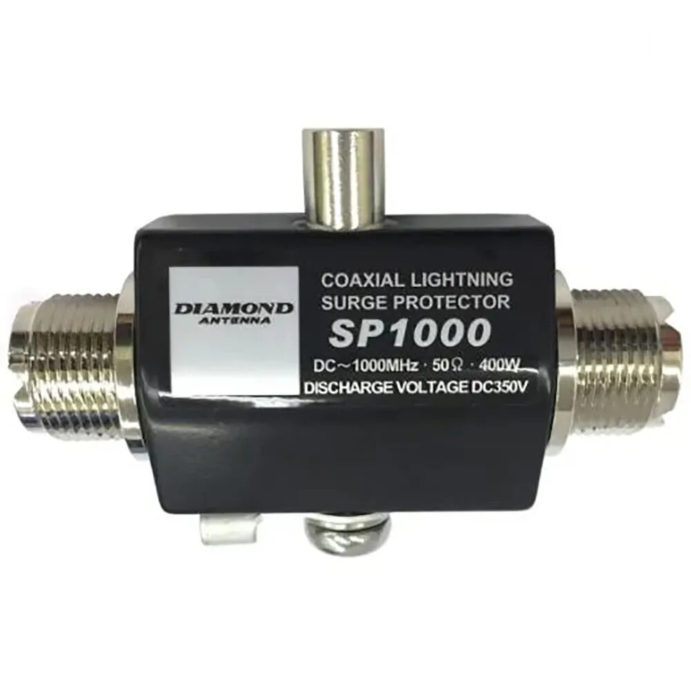 Грозозащита Diamond SP1000 грозоразрядник с разъемами UHF гнездо и UHF гнездо до 1000 МГц