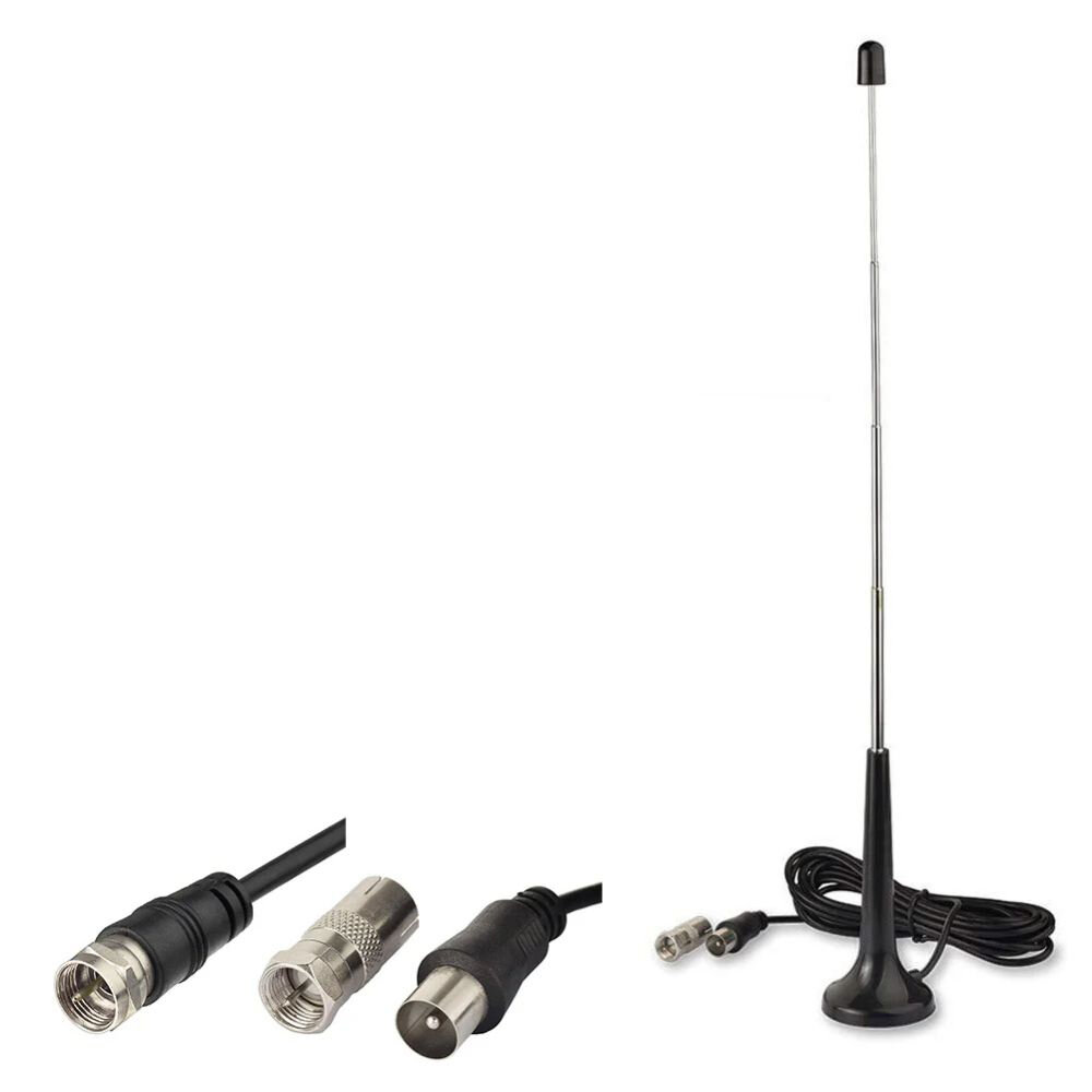 Комнатные антенны FM-радио с 3 адаптерами. Комнатная антенна для DAB-радио, сменная комнатная антенна сопротивлением 75 Ом для домашнего цифрового FM-радио.