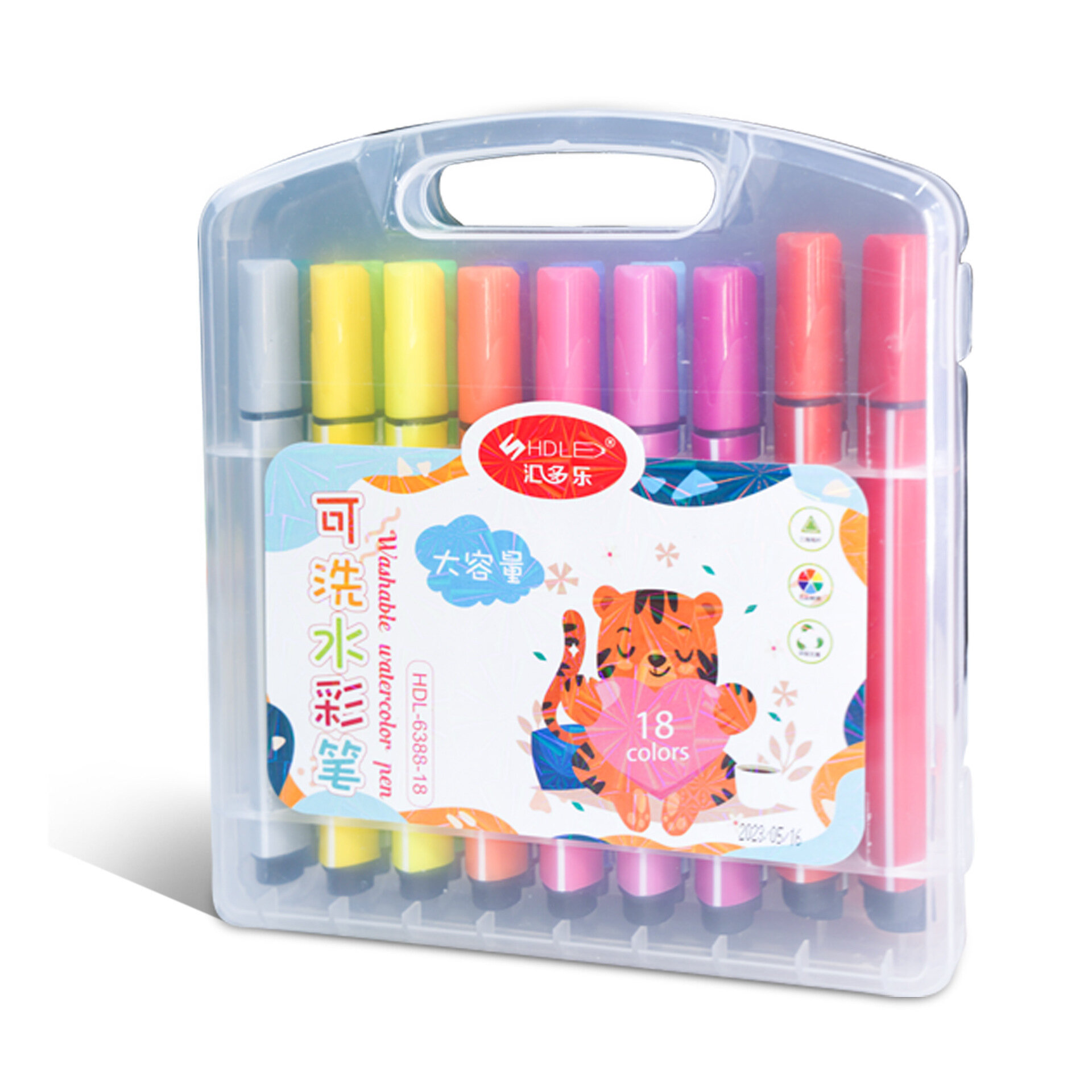 Книга-раскраска "Граффити", акварельная, 18 цветов