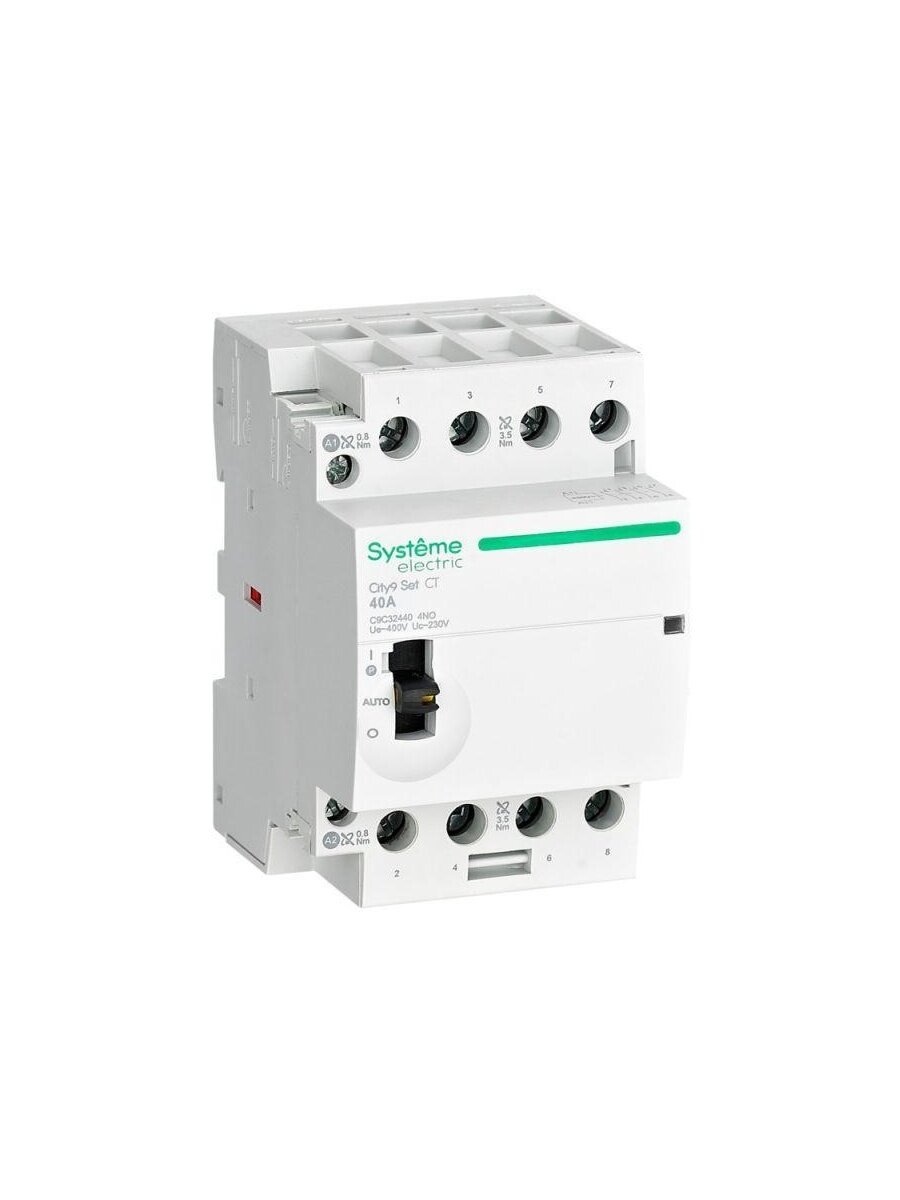 Контактор 4п City9 Set 4НО 40А AC 400В-230В SE C9C32440