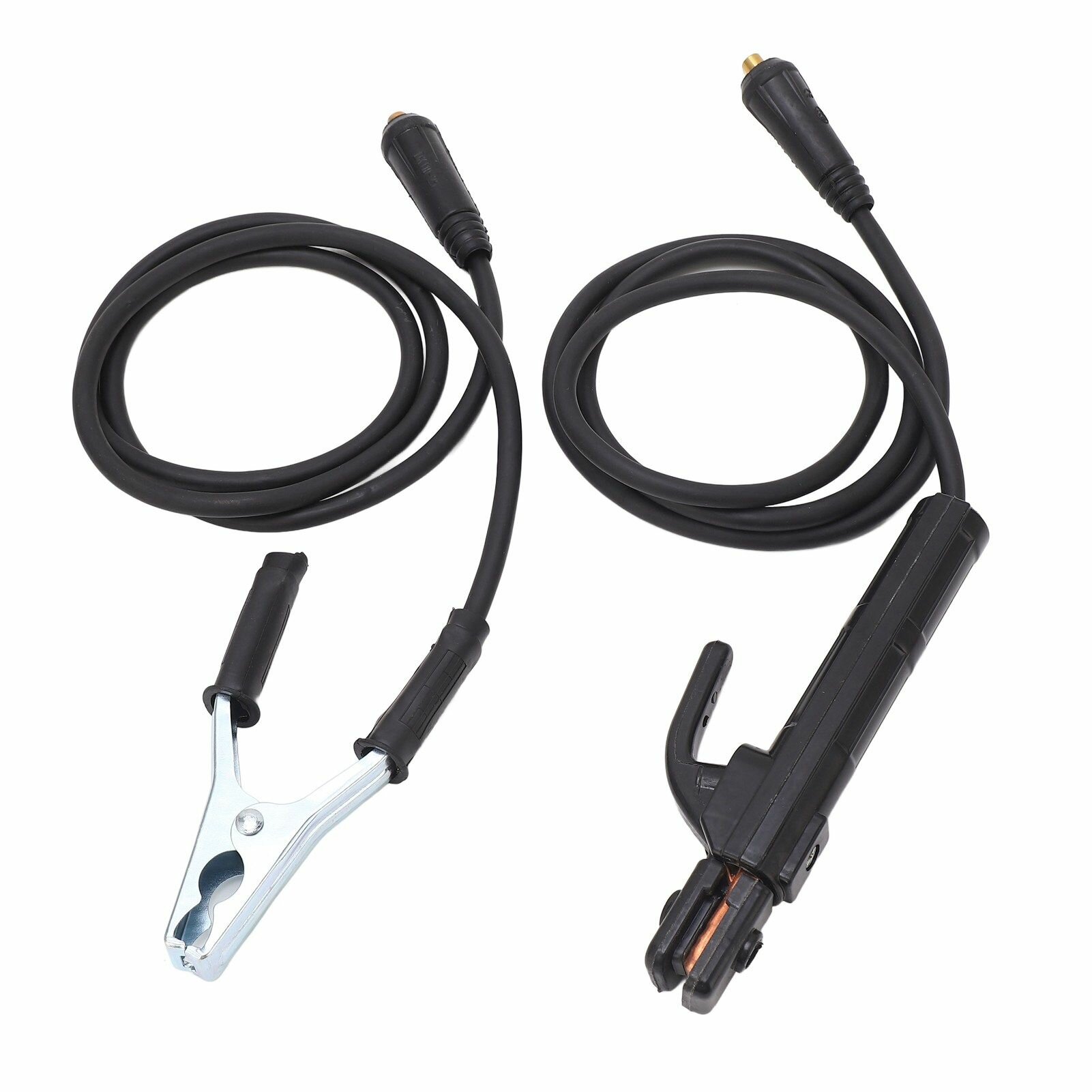 Зажим для электрода сварочного аппарата 200 А, медный, с заземляющим кабелем, для дуговой и ручной сварки