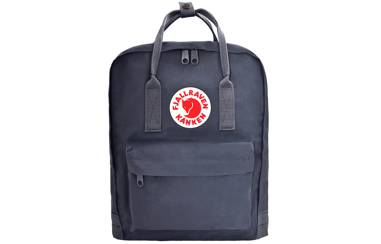 Женский рюкзак Fjallraven Kanken 16L графитово-черный