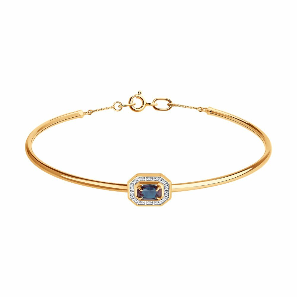 Браслет, красное золото, 585 проба