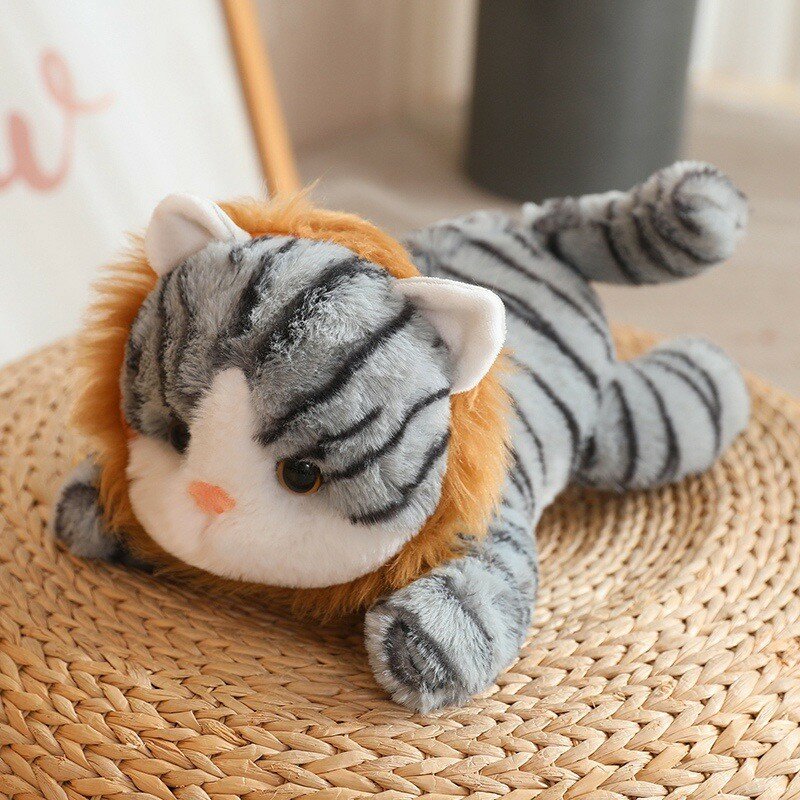 Soft plush cat doll with animal costumes perfect for children and collectors