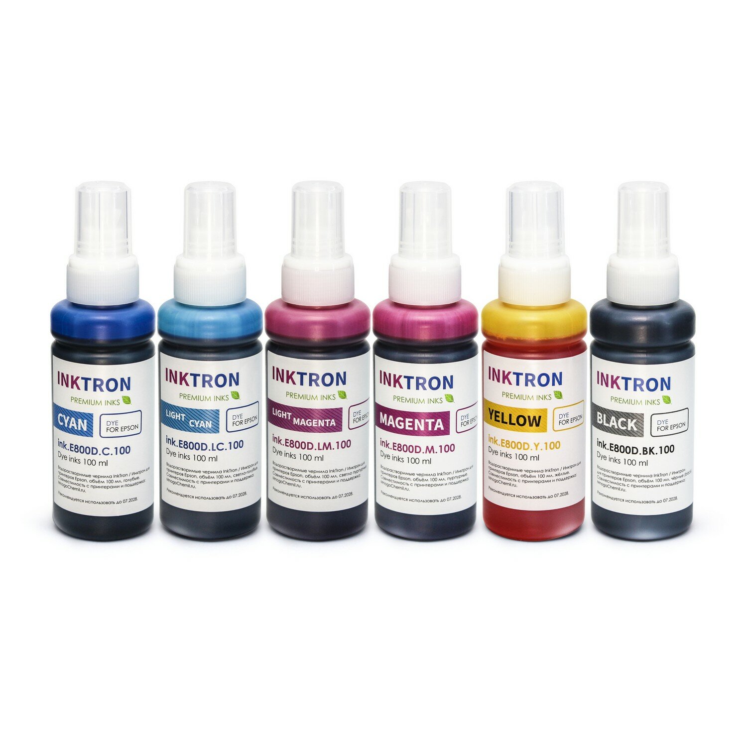 Чернила для Epson 1430, 1500W, 1400, P50, PX660, PX720WD, PX820FWD, PX730WD (совм. T0791-T0796, T0801-T0806) водные InkT