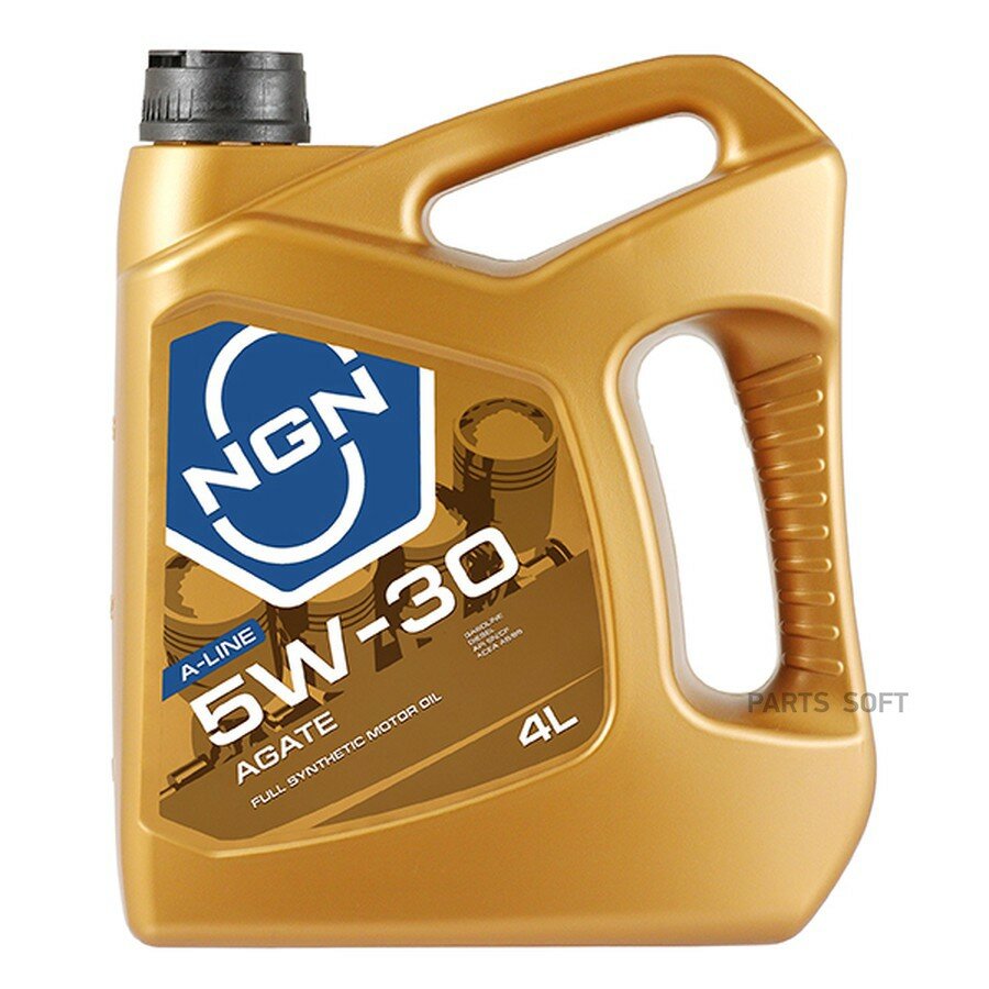 Масло моторное синтетическое NGN AGATE A-LINE 5W-30 4л V272085324 от официального дистрибьютора, NGN, артикул V272085324