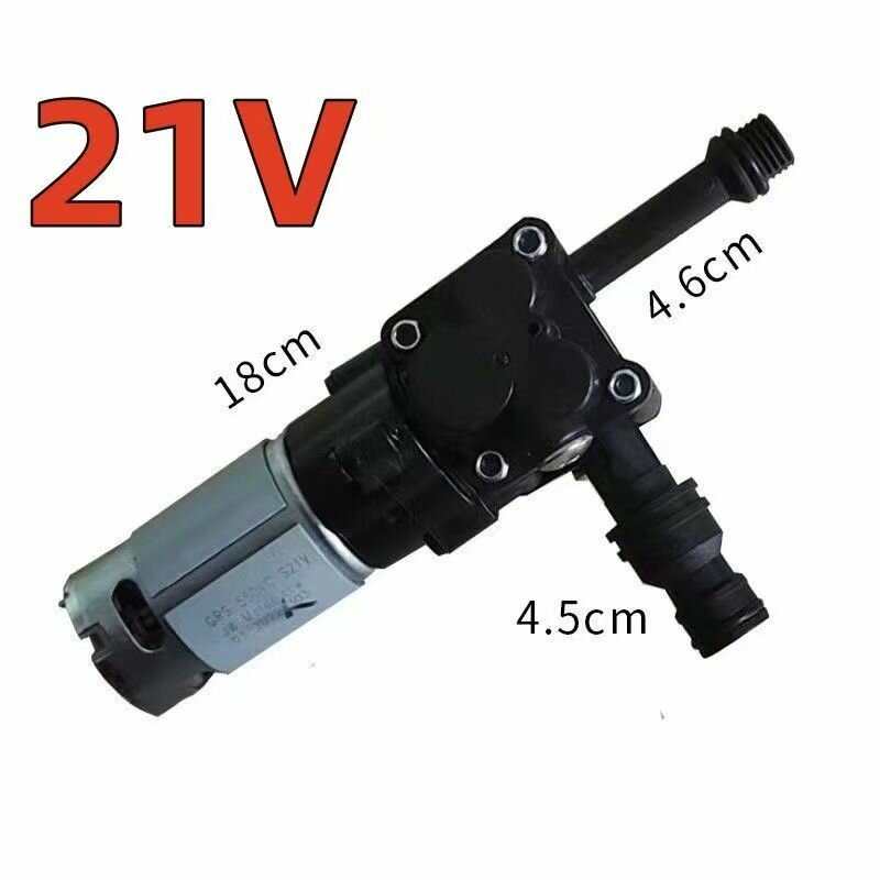 Бытовой литиевый аккумуляторный насос для мойки высокого давления, с плунжером и шестерней, компактный и простой в установке, 21 В-18 см для мойки автомобилей (запасные части для ремонта)A
